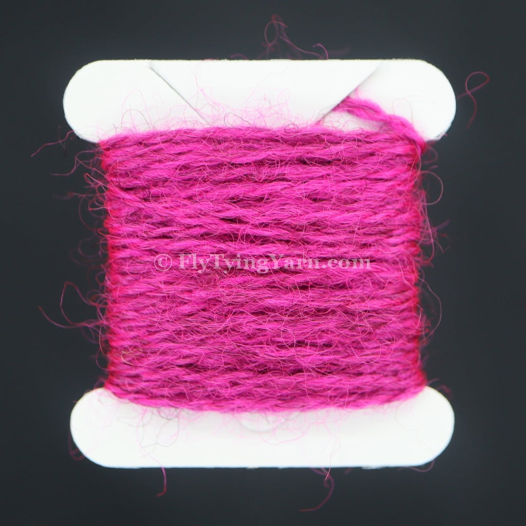 Neon Pink (UV) – Flora and Fauna Farm Yarn for Fly Tying – FlyTyingYarn.com